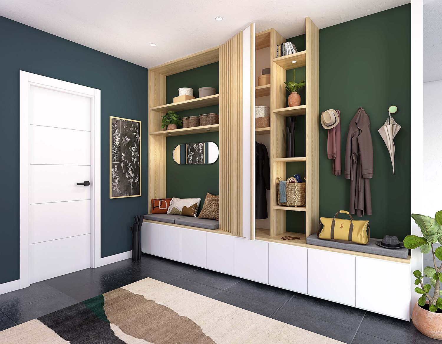 Meuble d'entrée sur-mesure | Quadro